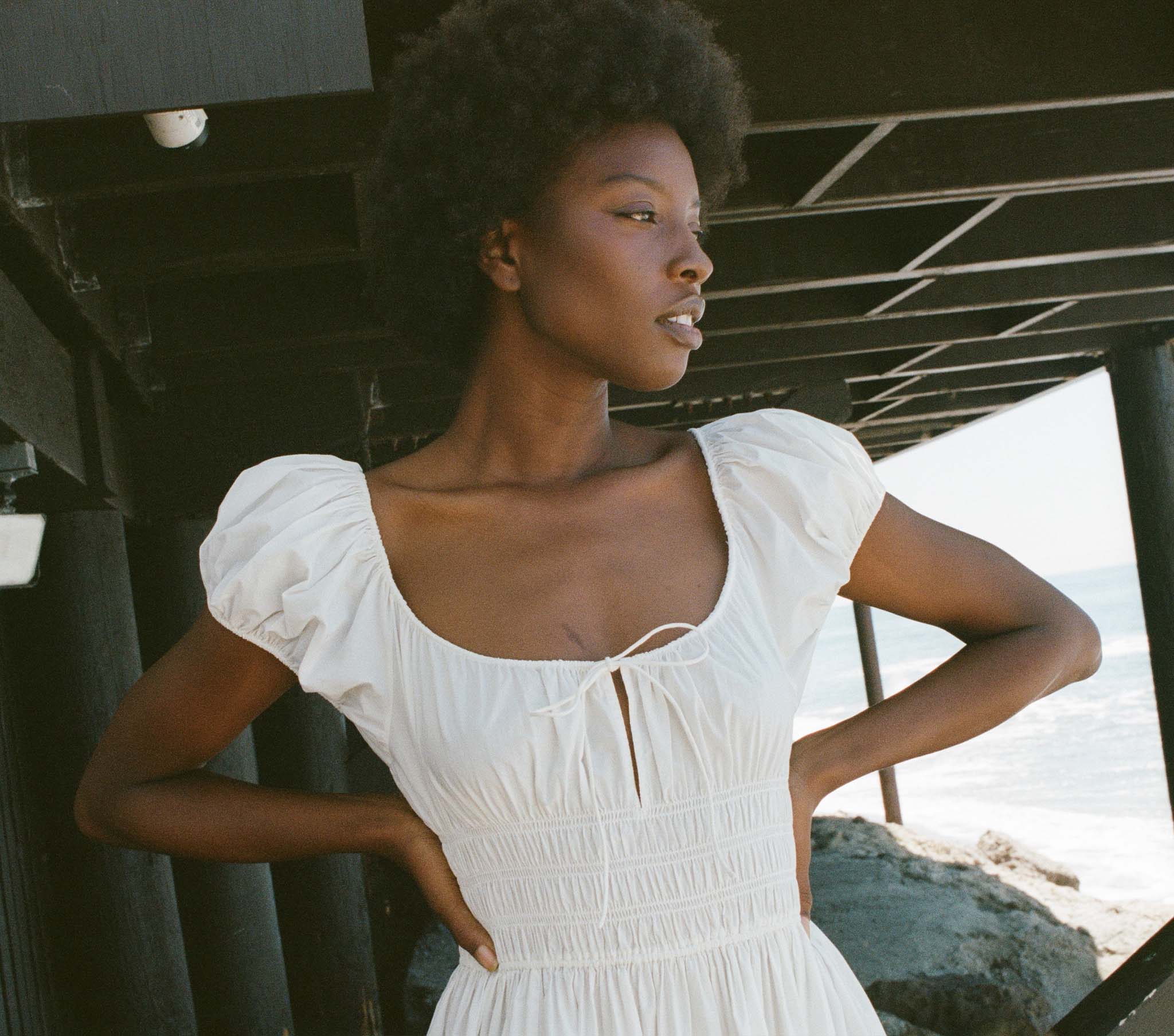 Quinn Dress - Salt | DÔEN